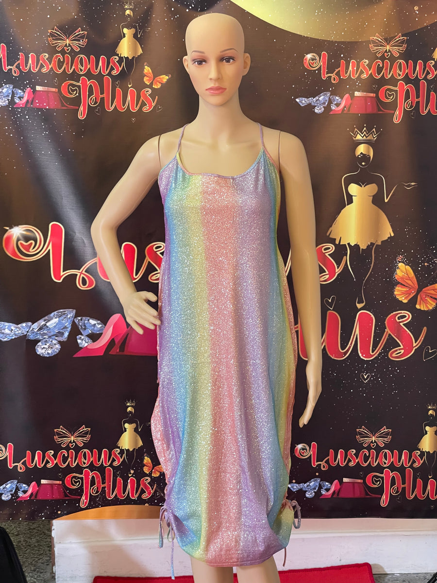 The Rainbow Dress – Luscious Plus